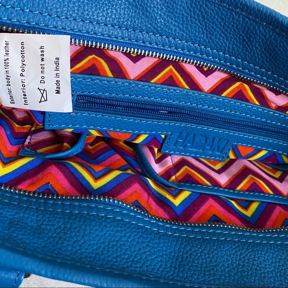 Hadaki | Bags | Had Amp Blue Leather Tote | Poshmark
